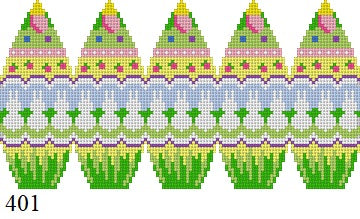Bunny Row, 3D Stand-Up Egg - 18 mesh – Susan Roberts Needlepoint