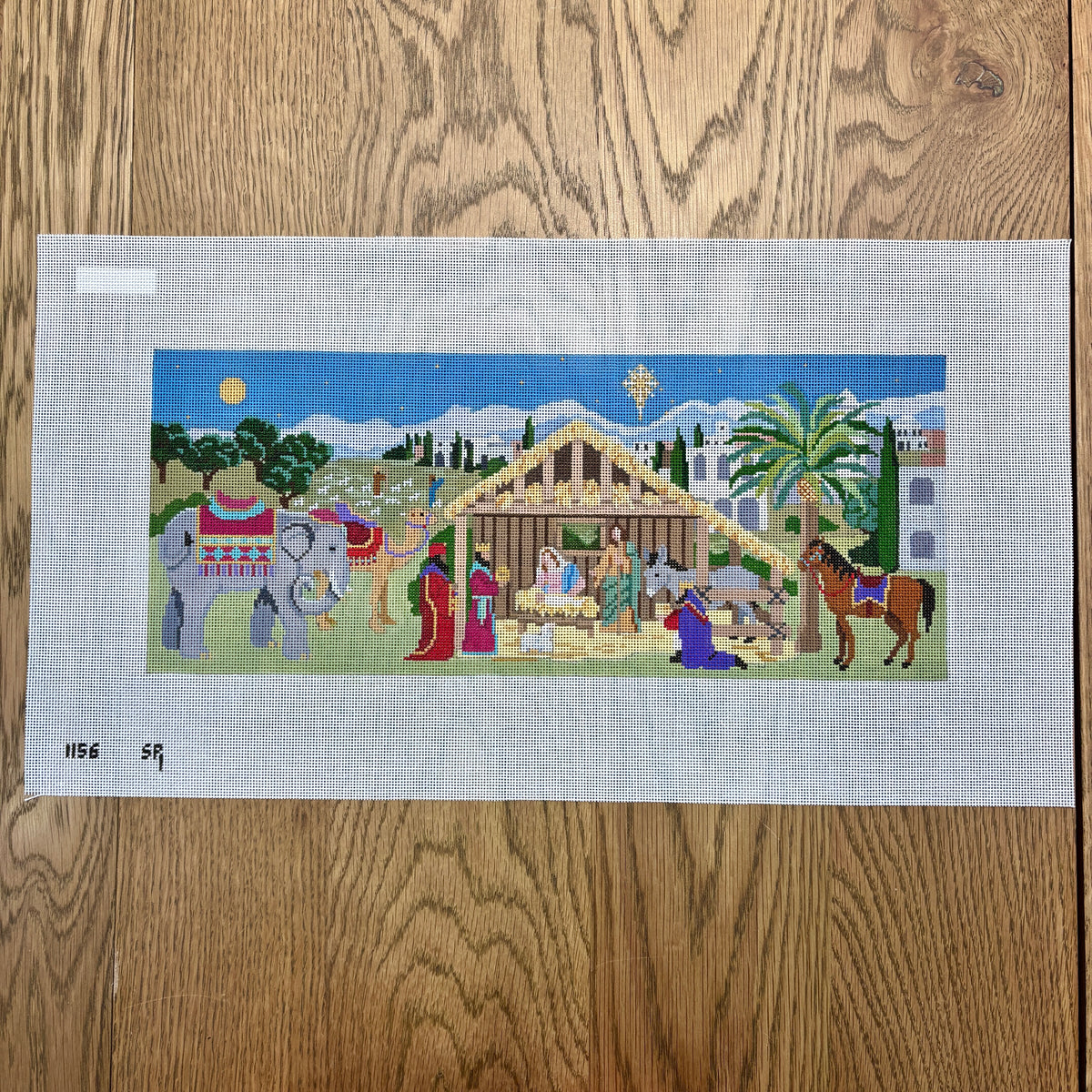 Nativity Stable - 18 mesh – Susan Roberts Needlepoint