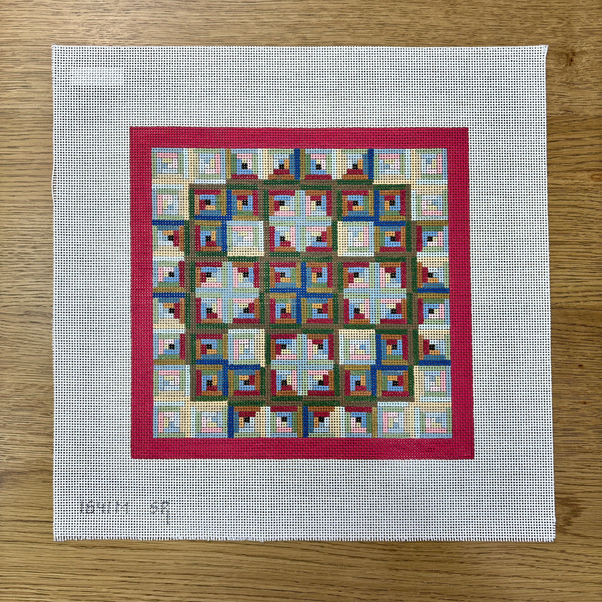 Log Cabin Star, 10" Quilt - 13 mesh – Susan Roberts Needlepoint