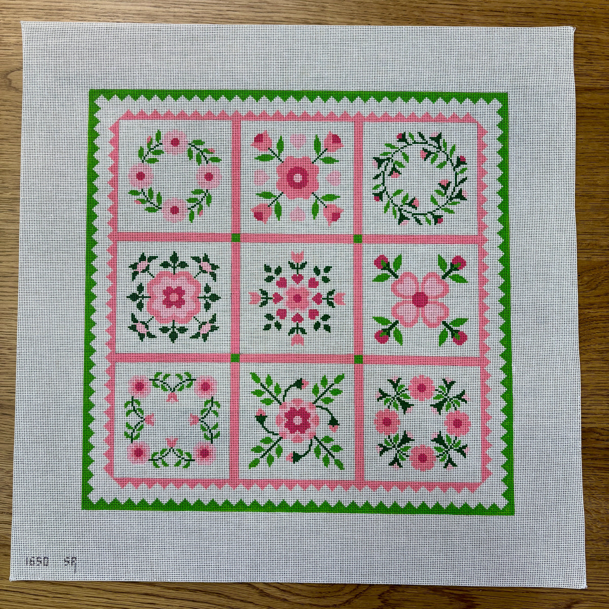 Rose Quilt Sampler - 18 mesh – Susan Roberts Needlepoint