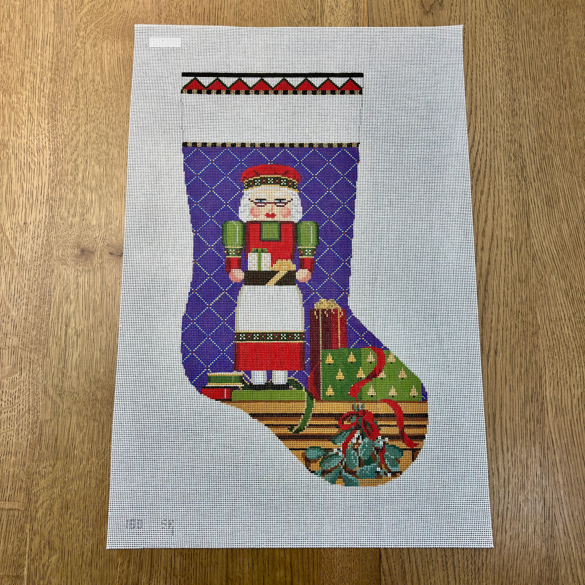Nutcracker, Mrs. Claus, Stocking – Susan Roberts Needlepoint