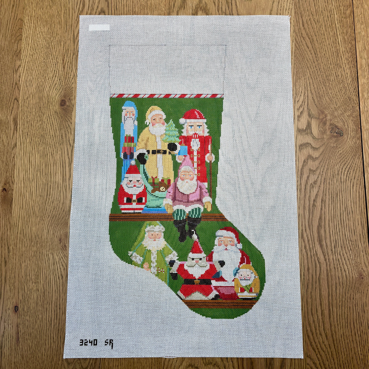 Santa Collection, Stocking – Susan Roberts Needlepoint