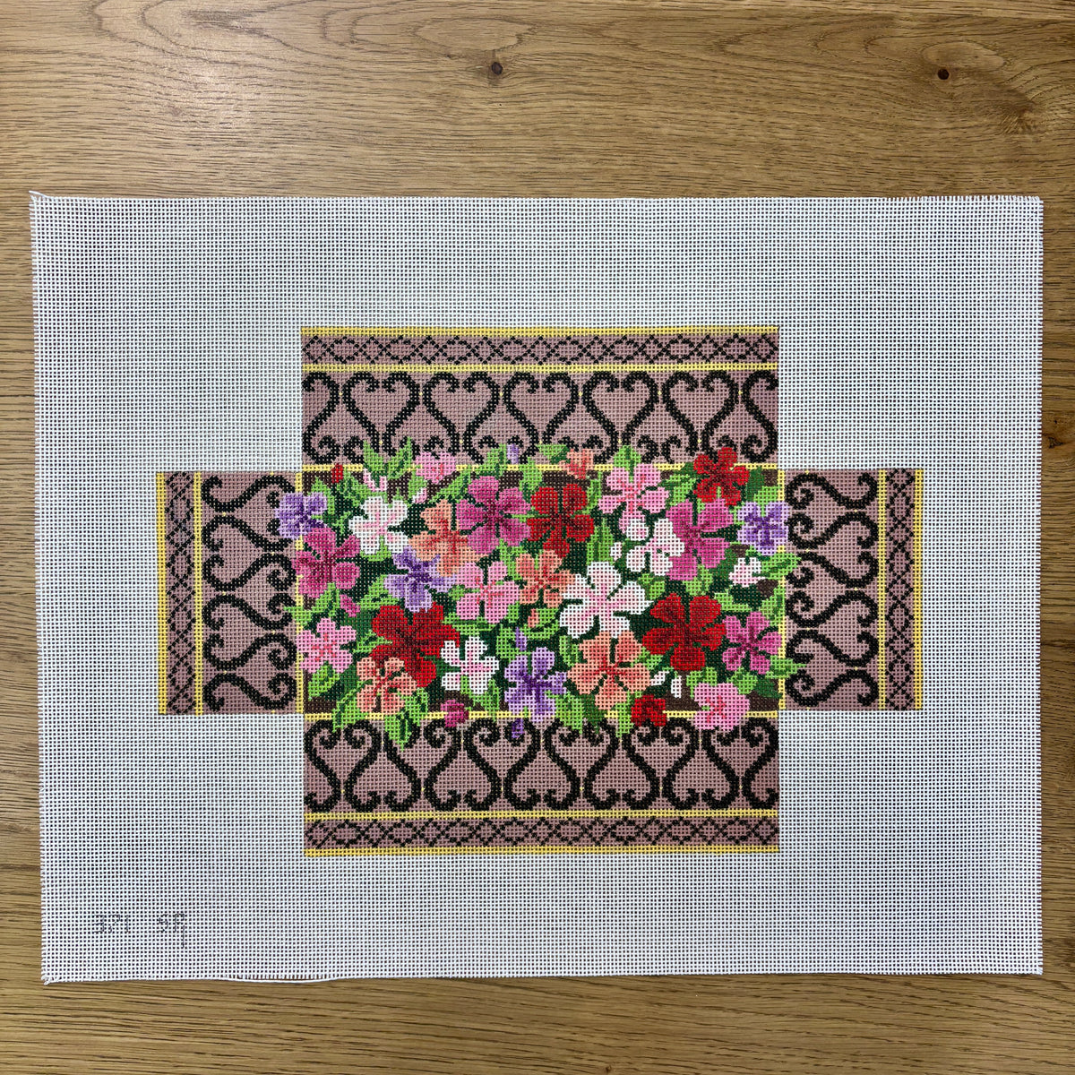 Impatiens In Brass and Iron Grillwork, Brick Cover - 13 mesh – Susan ...