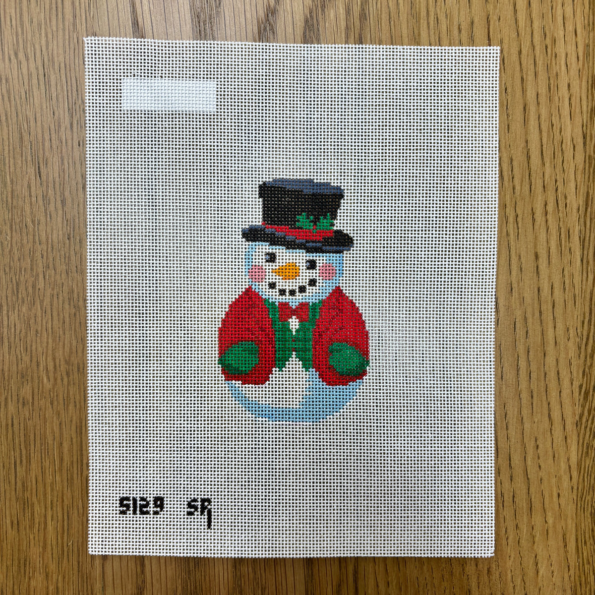 Roly Poly, Snowman – Susan Roberts Needlepoint