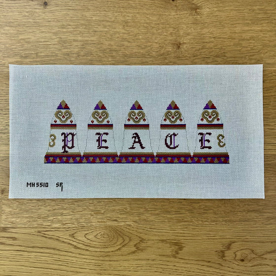 Peace, 3D Bell - 18 mesh – Susan Roberts Needlepoint