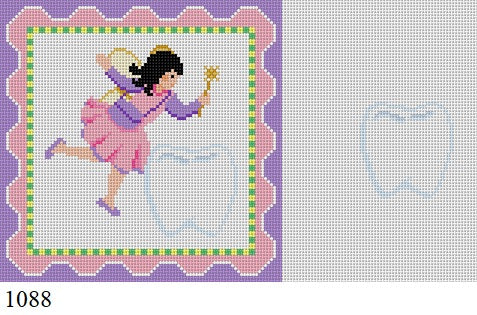 Girl Fairy with Tooth, 7" Tooth Fairy Pillow - 13 mesh – Susan Roberts ...