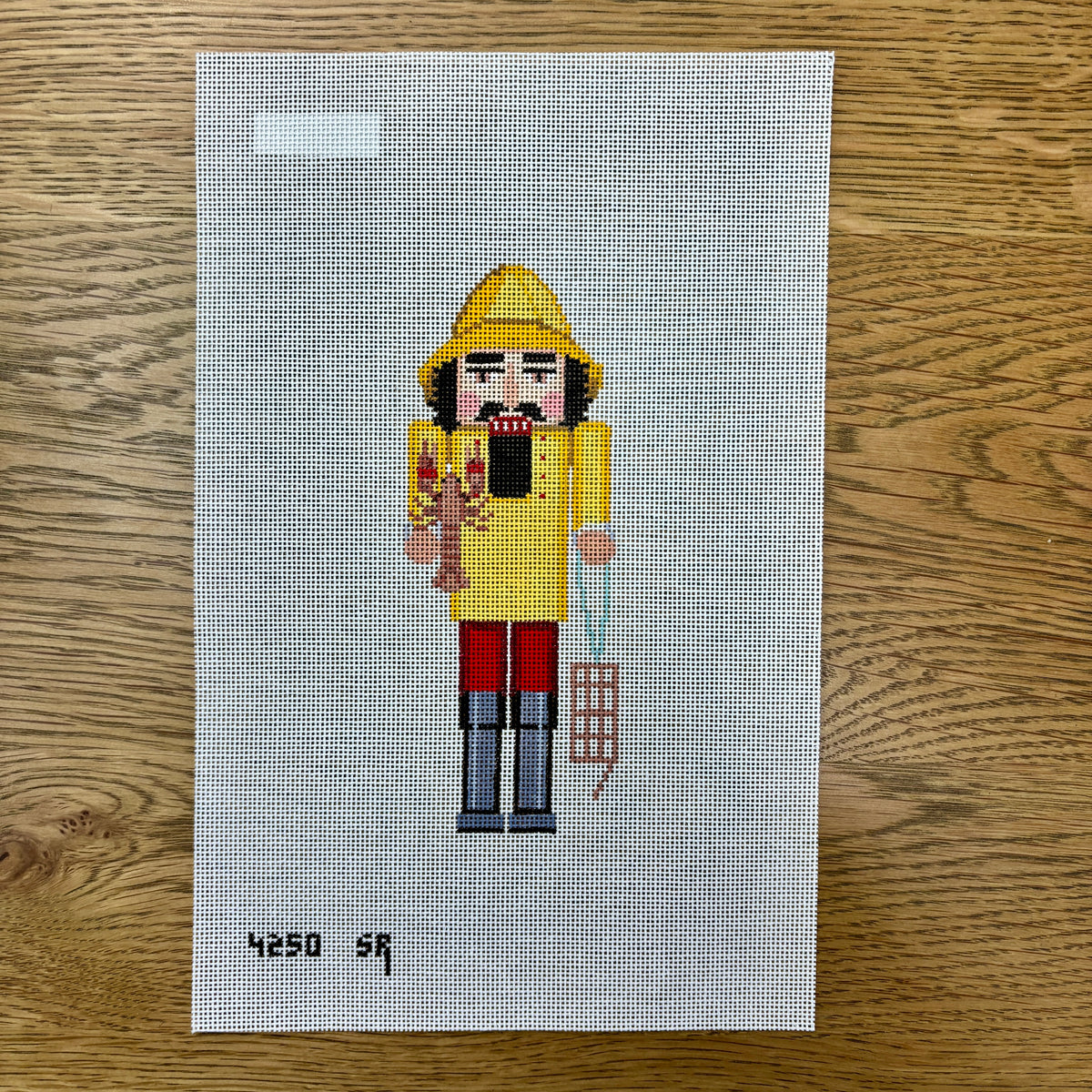 Nutcracker, Lobster Catcher - 18 mesh – Susan Roberts Needlepoint