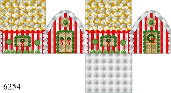 Popcorn, Gingerbread House – Susan Roberts Needlepoint